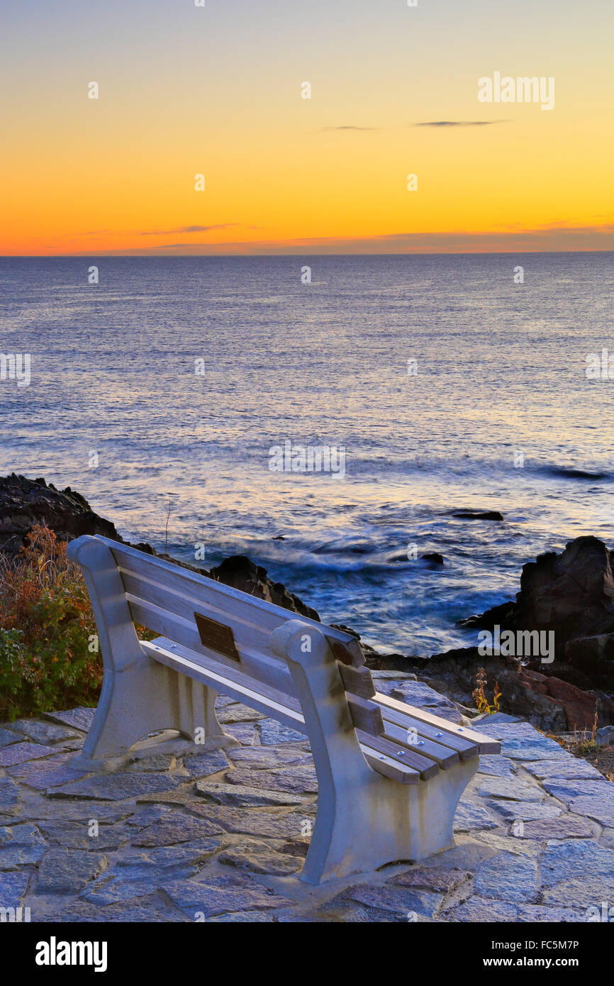 Sunrise, Marginal Way, Ogunquit, Maine, USA Stock Photo - Alamy