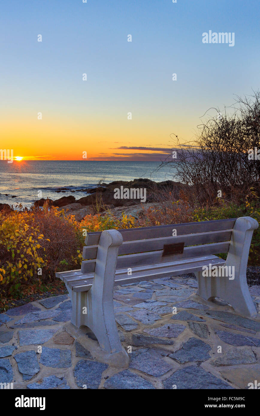 Sunrise, Marginal Way, Ogunquit, Maine, USA Stock Photo - Alamy