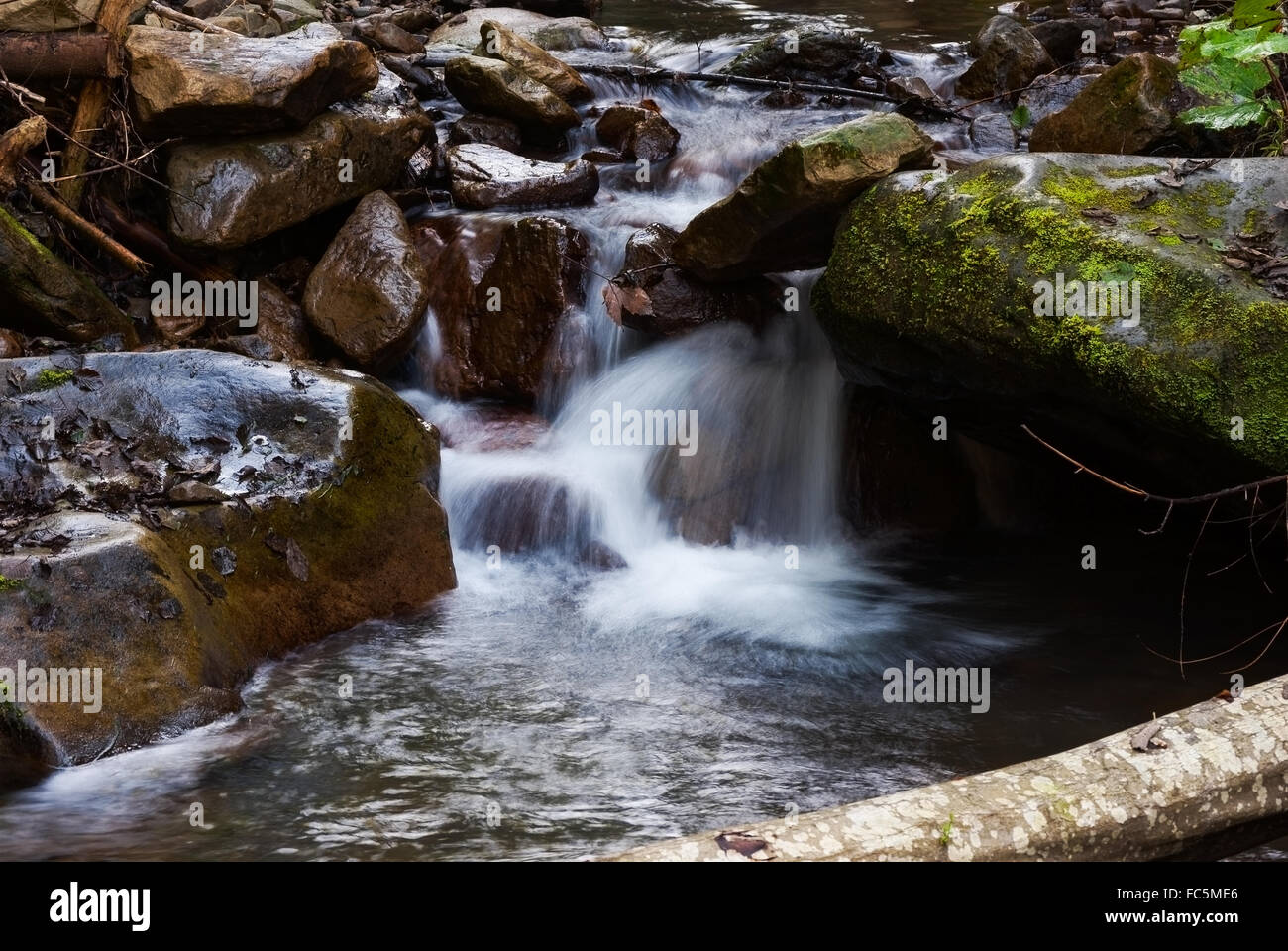 Beautiful waterfall among autumn hi-res stock photography and images ...