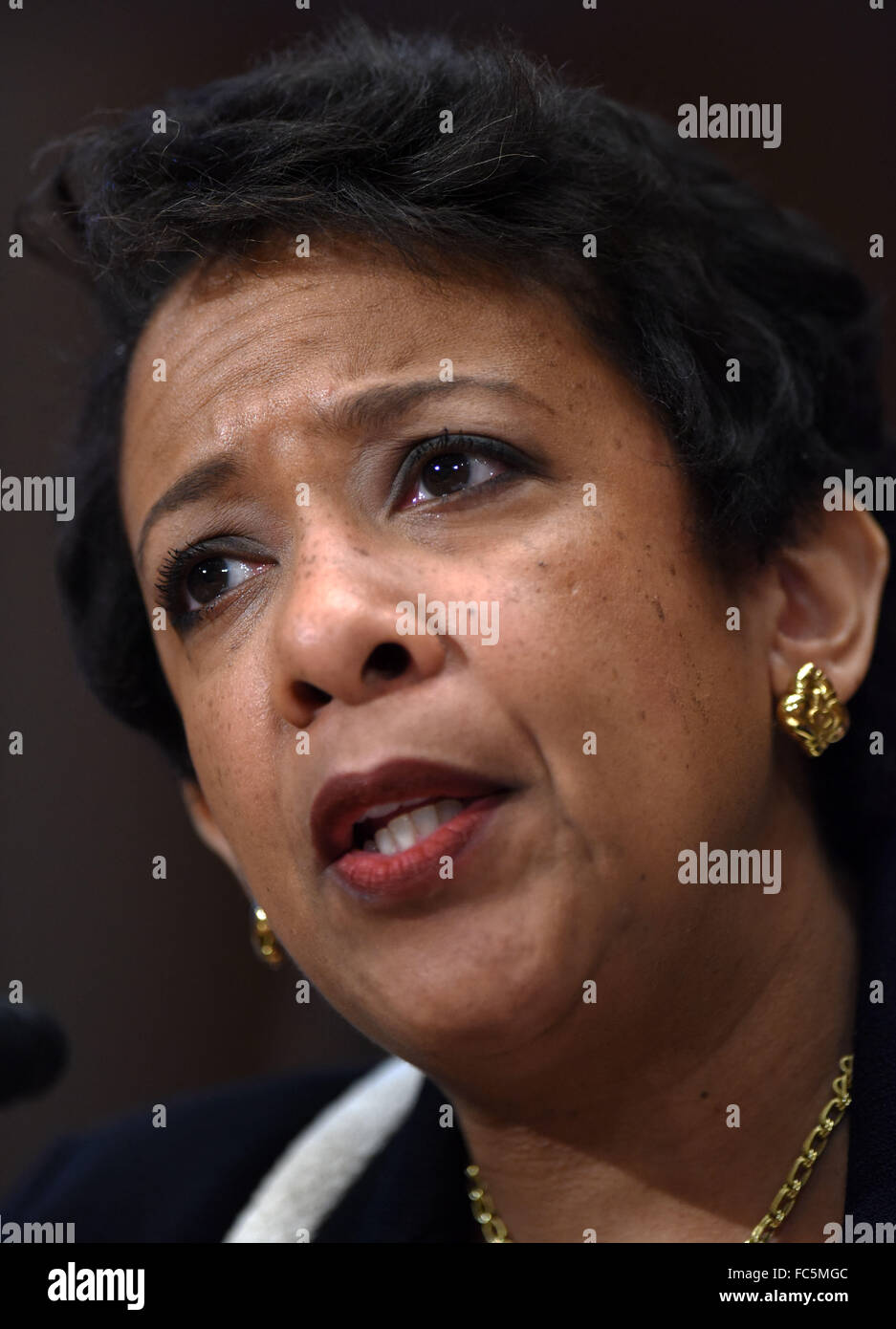 Washington, DC, DC, USA. 20th Jan, 2016. U.S. Attorney General Loretta ...