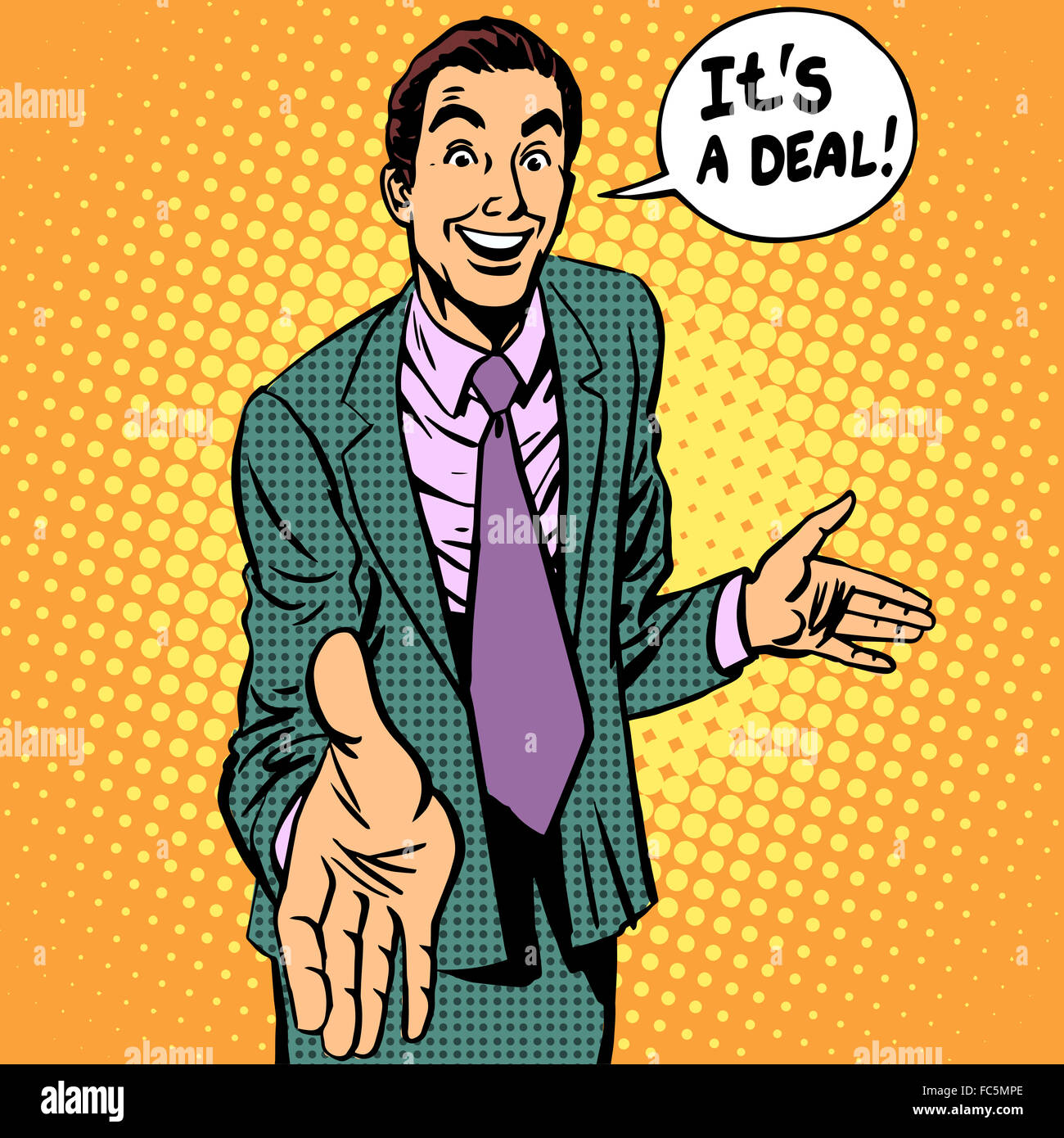 deal man businessman handshake contract Stock Photo - Alamy