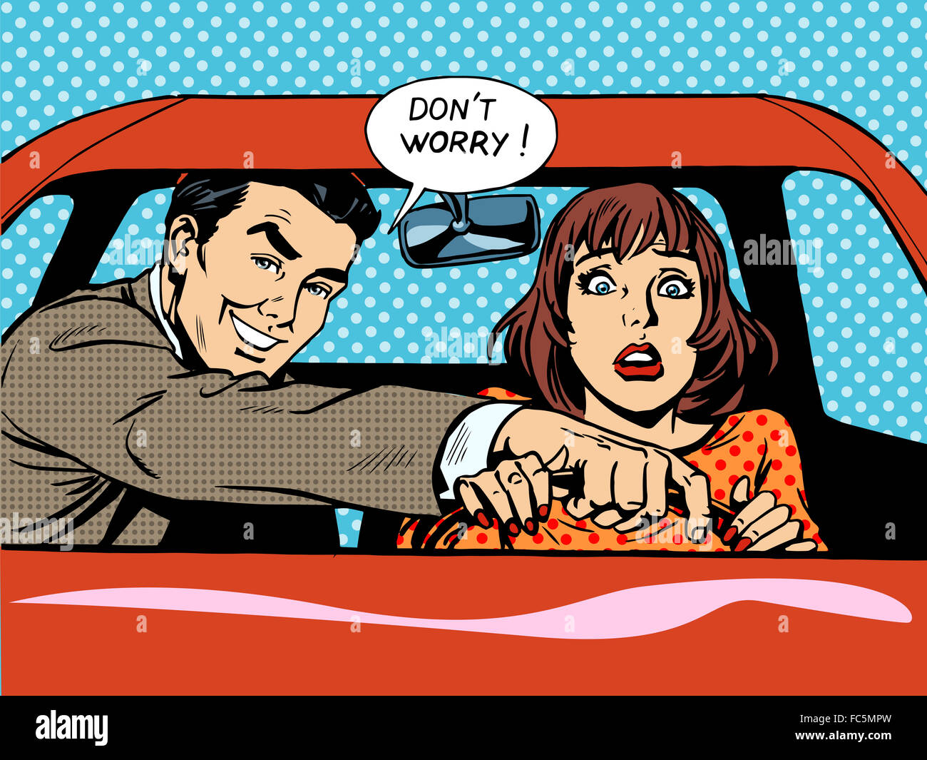 Woman poster car hi-res stock photography and images - Alamy