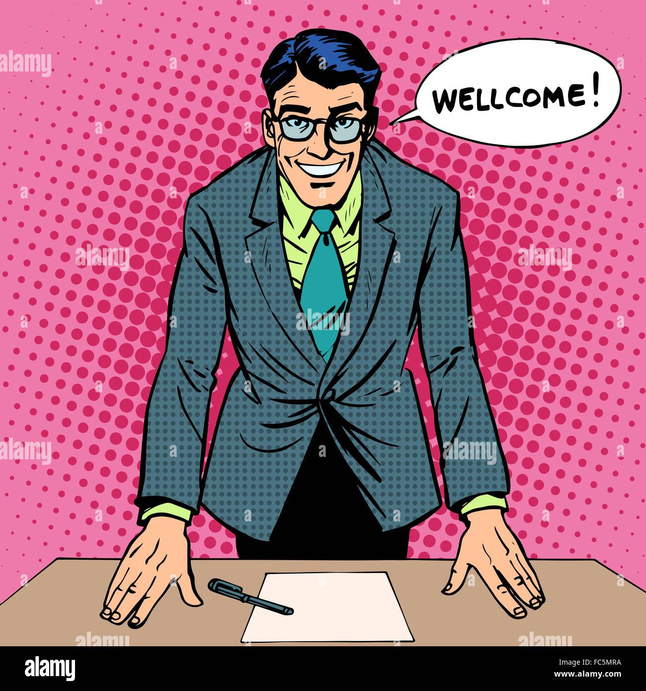 Welcome man hi-res stock photography and images - Alamy