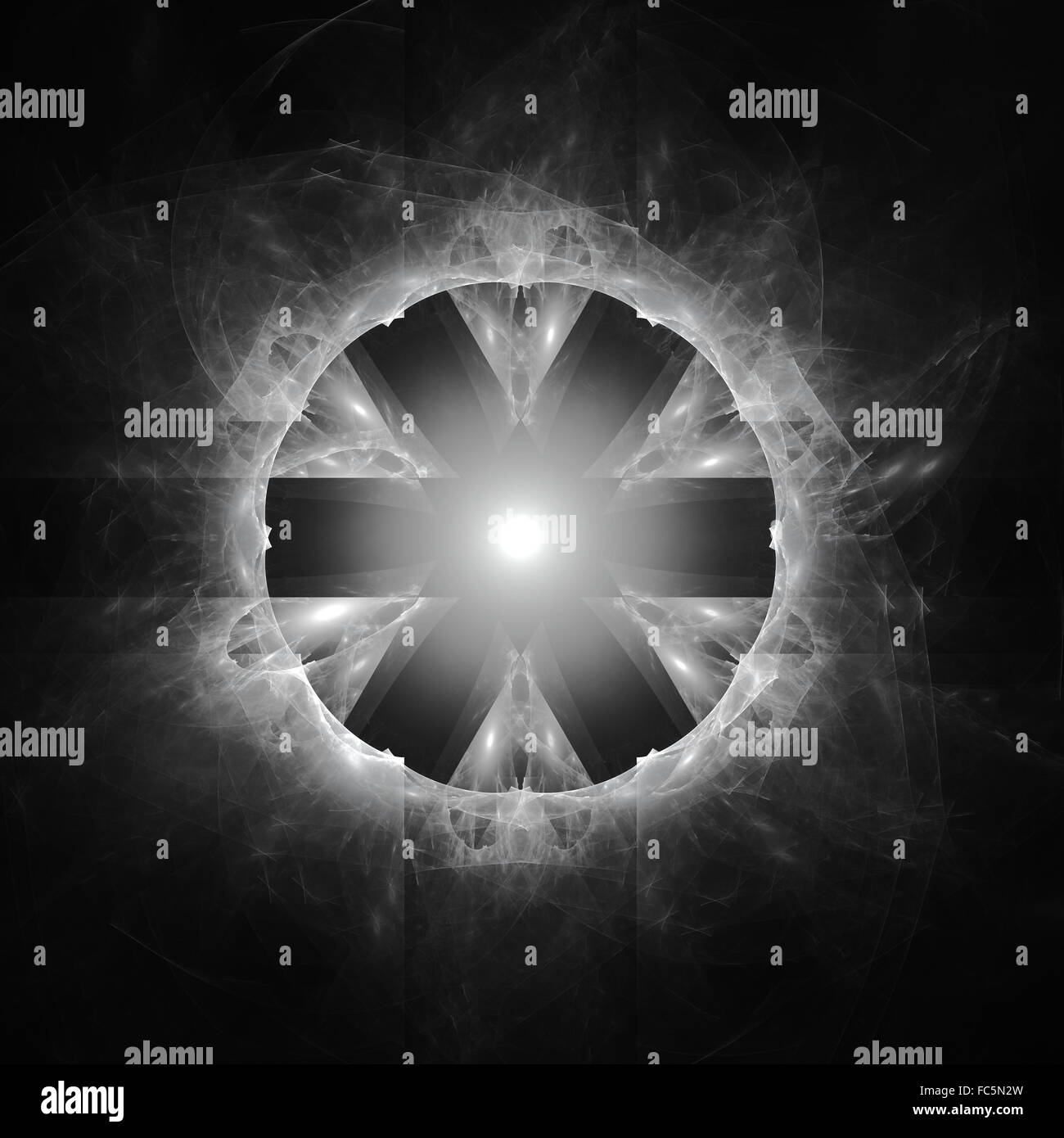 fractal Ice Crystal Stock Photo - Alamy