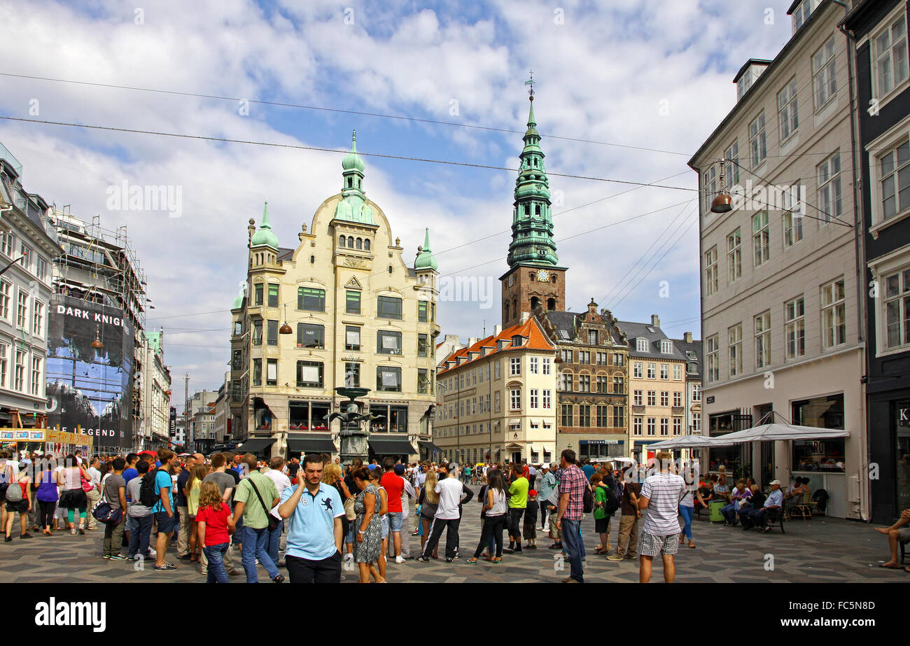 Amager Square (Amagertorv), pedestrian zone, often described as the ...