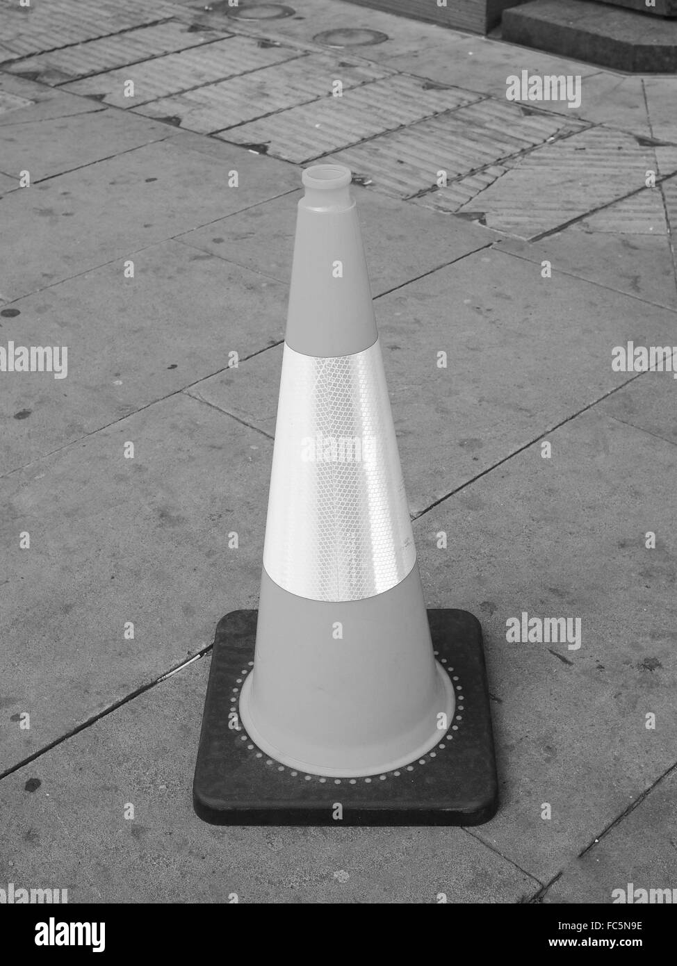 Orange Traffic Cone Black and White Stock Photos & Images - Alamy