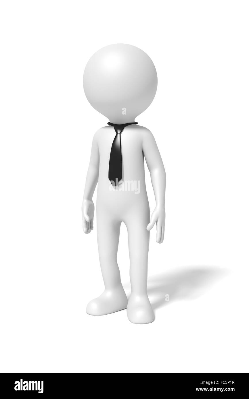 Human figure tie 3d Cut Out Stock Images & Pictures - Alamy