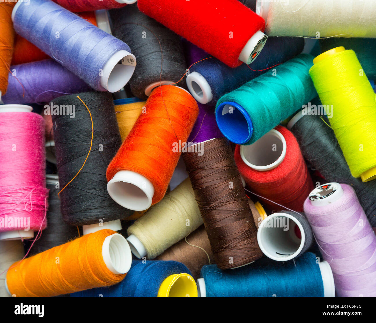 spools of thread Stock Photo - Alamy