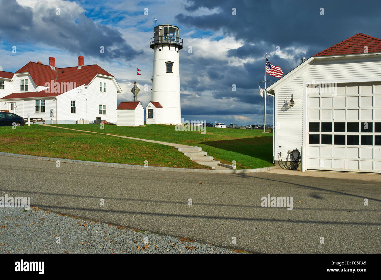 Chatham Lighthouse at Cape Cod Stock Photo - Alamy