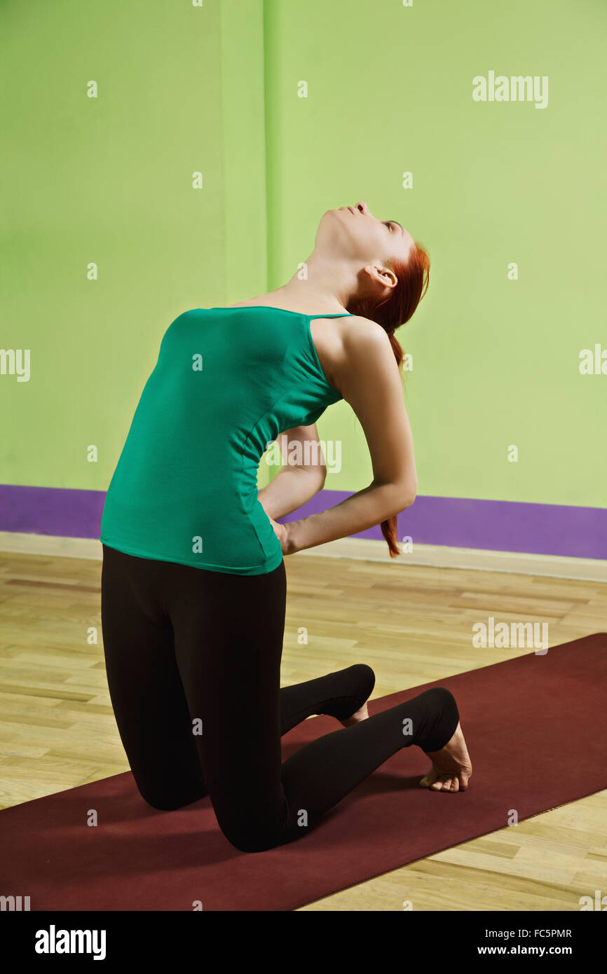 Backbend pose yoga hi-res stock photography and images - Alamy
