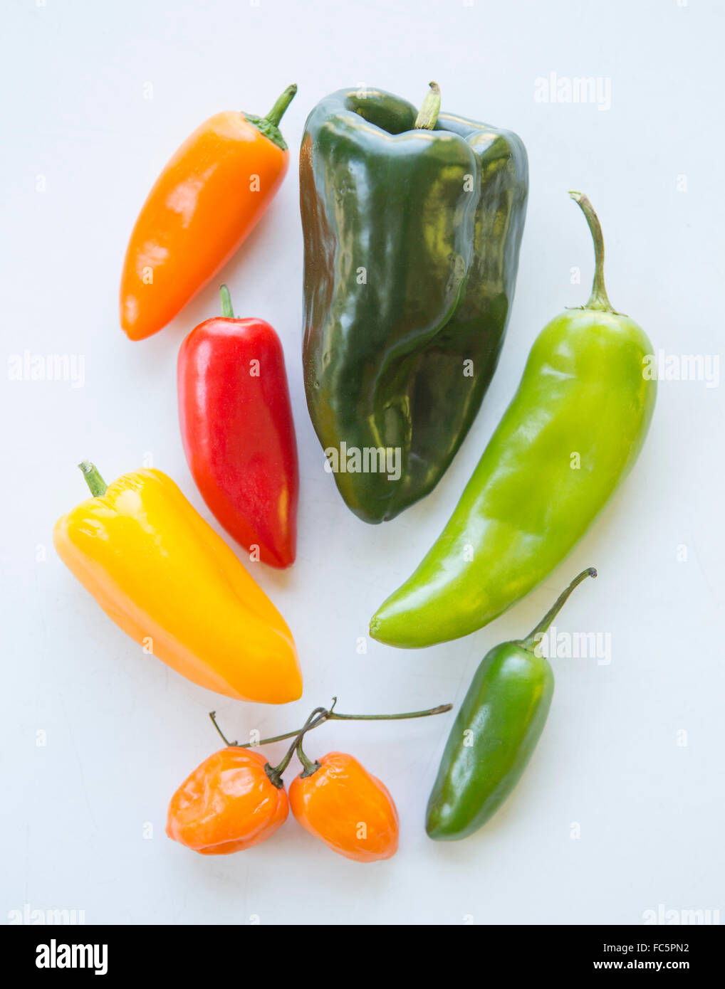 Assorted Sweet and Hot Peppers Stock Photo - Alamy
