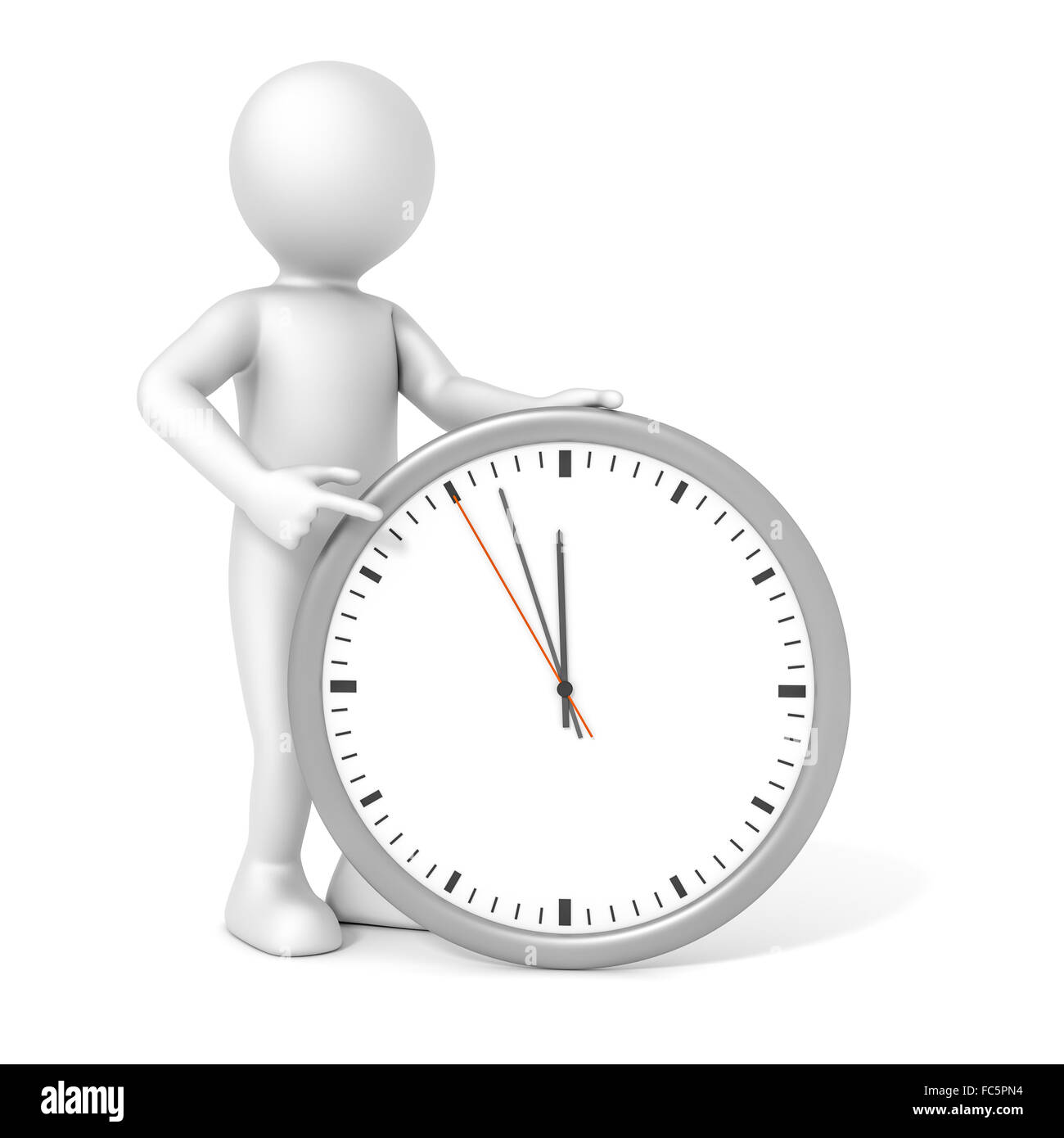 man and clock Stock Photo - Alamy