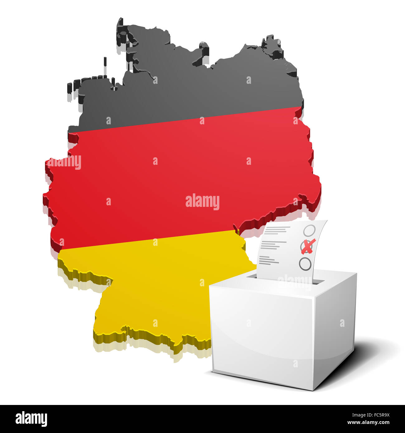 Germany election map hi-res stock photography and images - Alamy