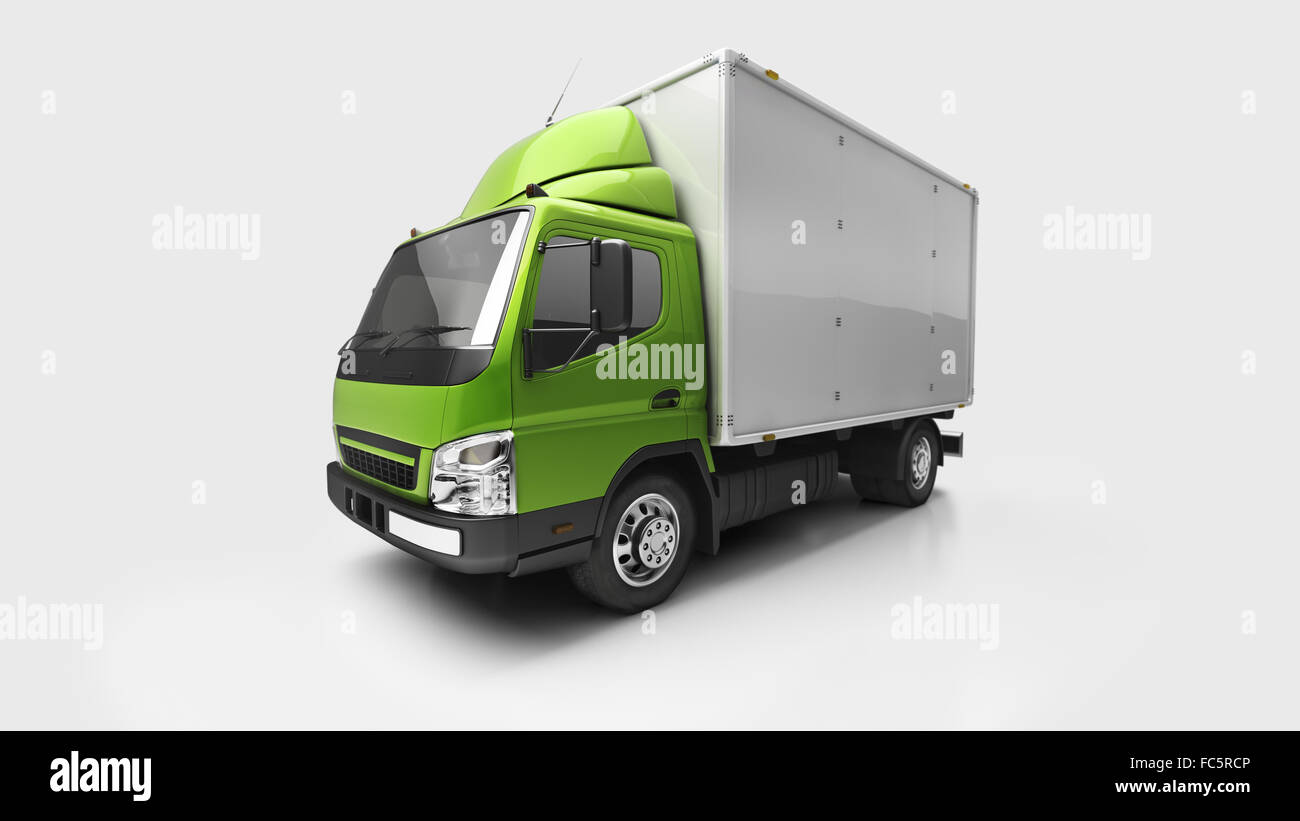 Delivery service truck Stock Photo - Alamy