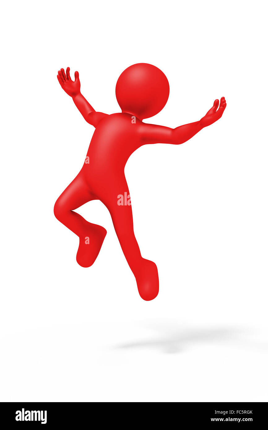 Cartoon jumping man hi-res stock photography and images - Alamy