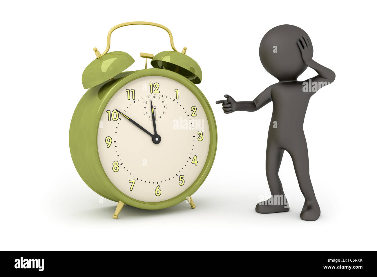 man alarm clock Stock Photo - Alamy