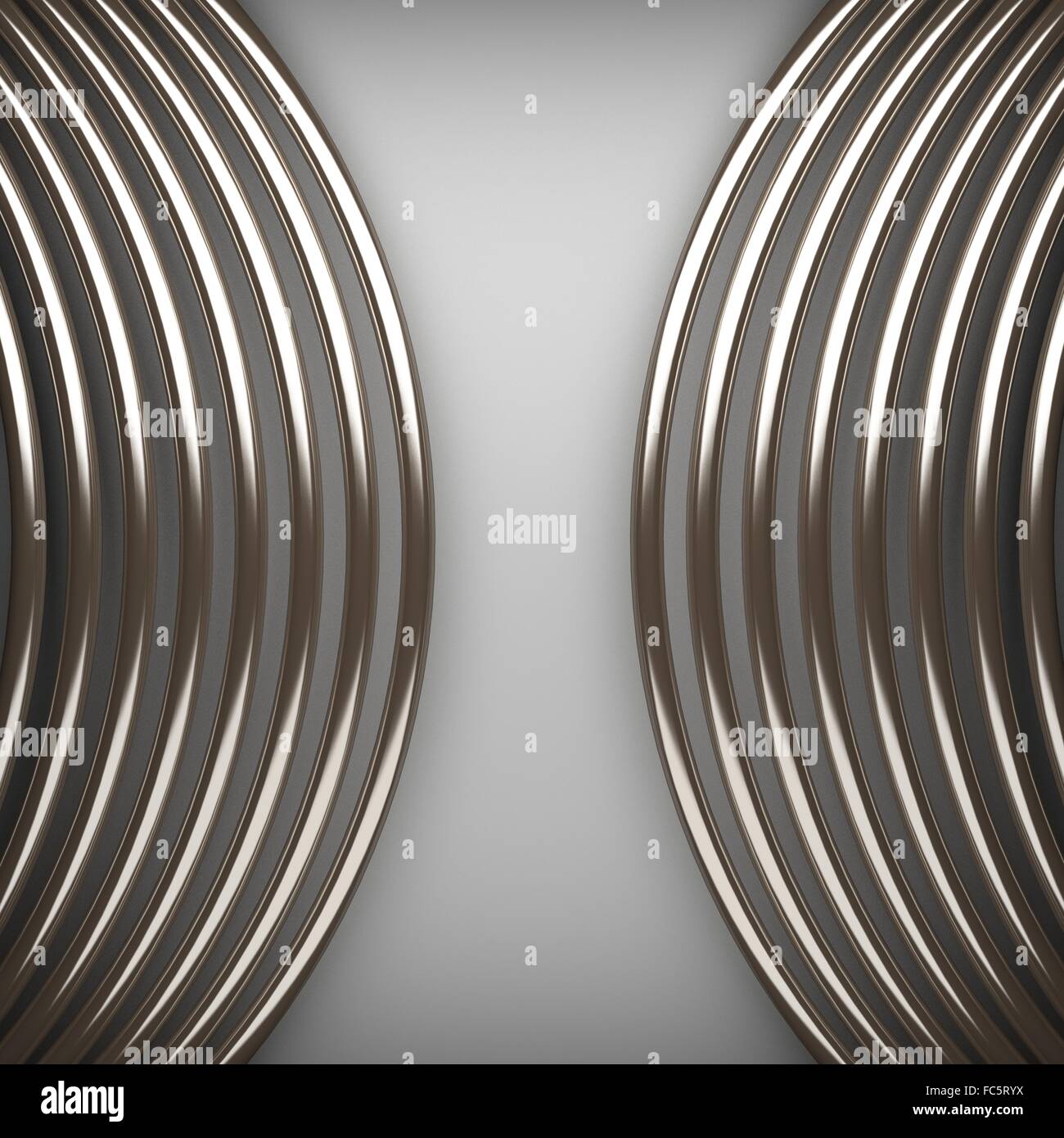 polished metal element on gray background Stock Photo - Alamy