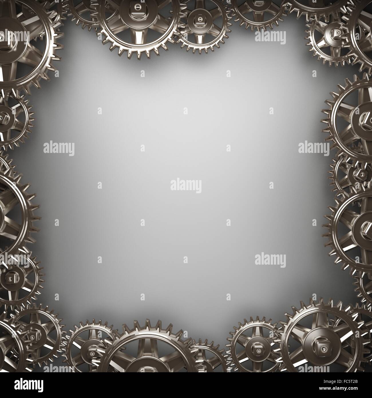 gray brushed metal background with gears Stock Photo - Alamy