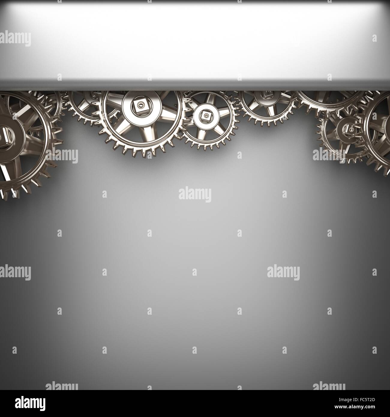 gray brushed metal background with gears Stock Photo - Alamy