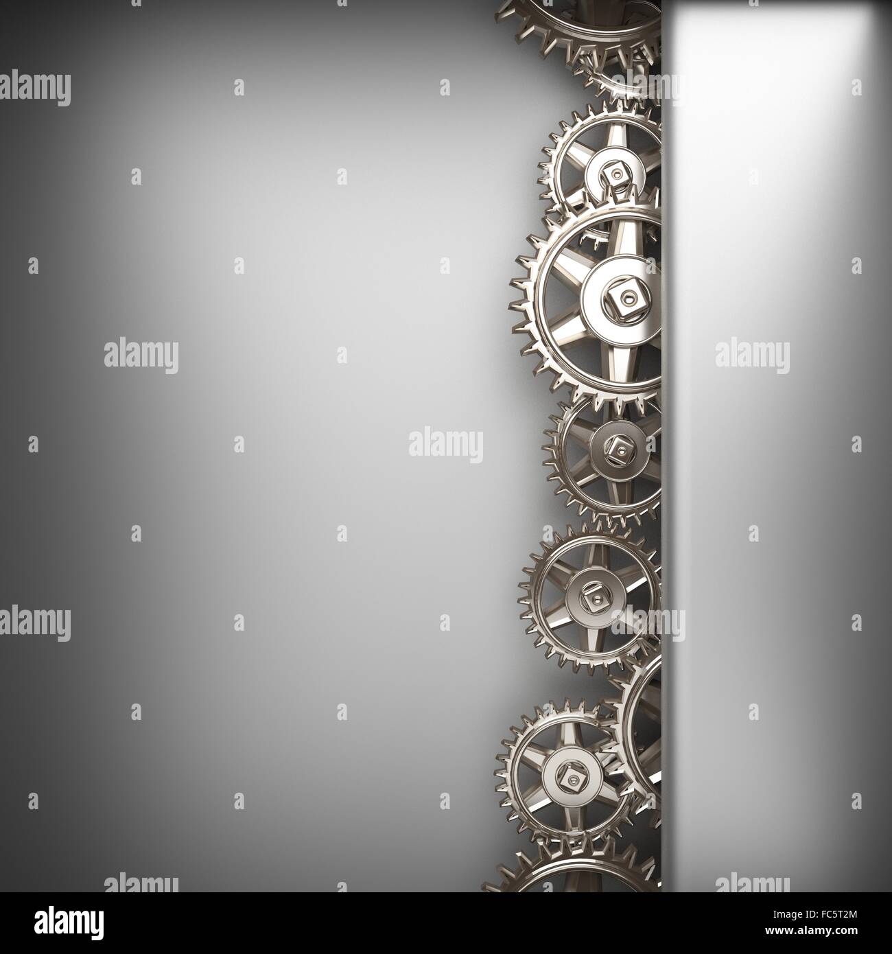 gray brushed metal background with gears Stock Photo - Alamy