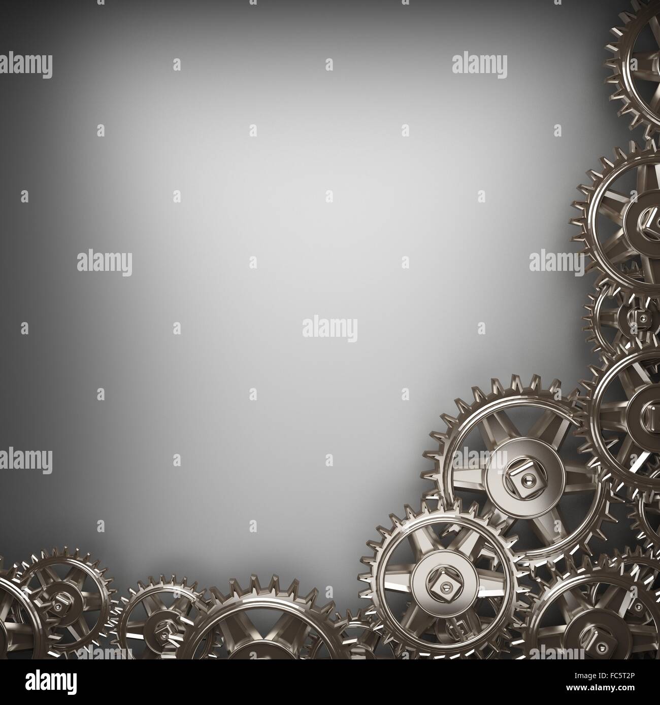 gray brushed metal background with gears Stock Photo - Alamy