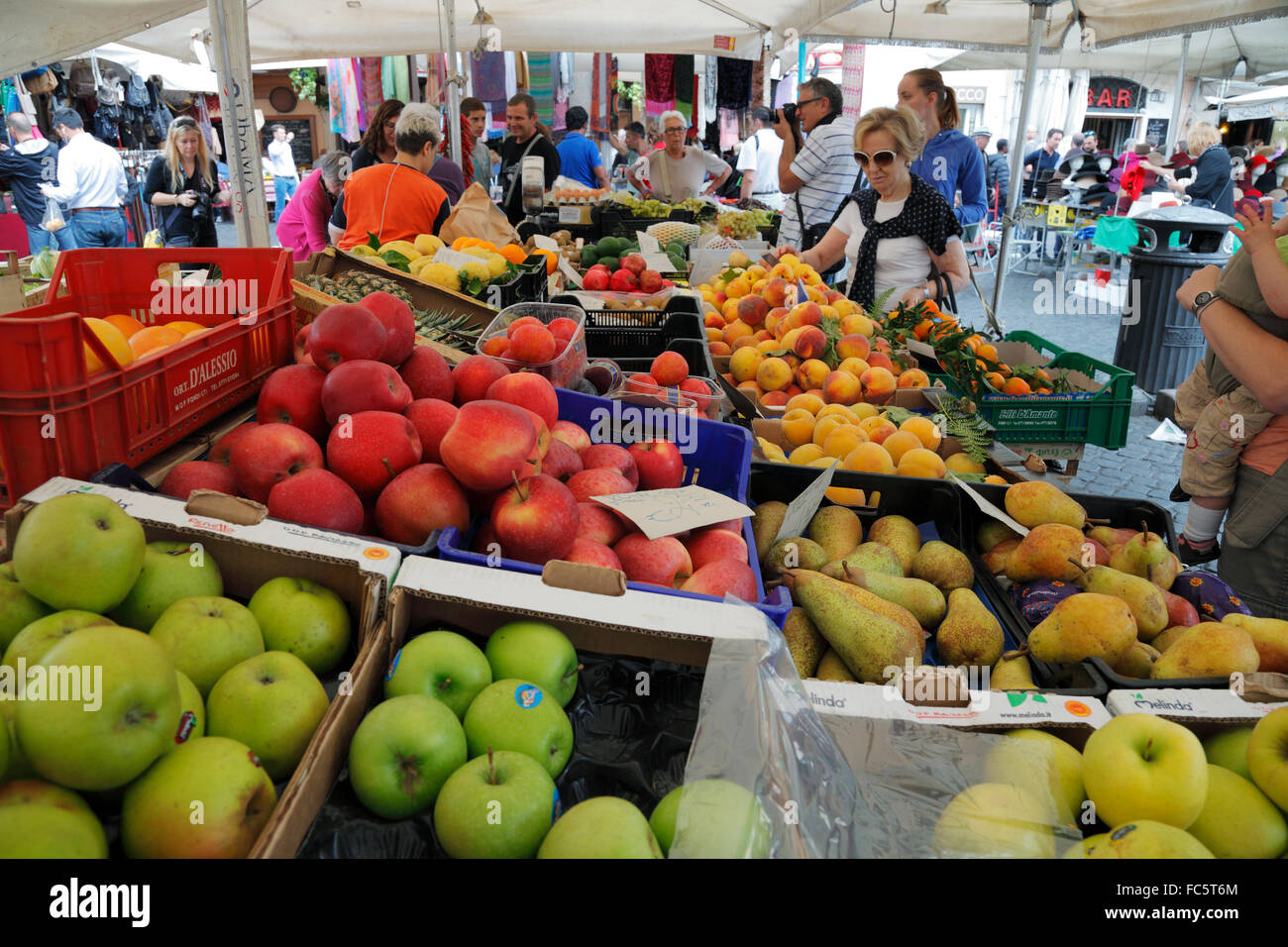 fruit market in Rome Stock Photo - Alamy