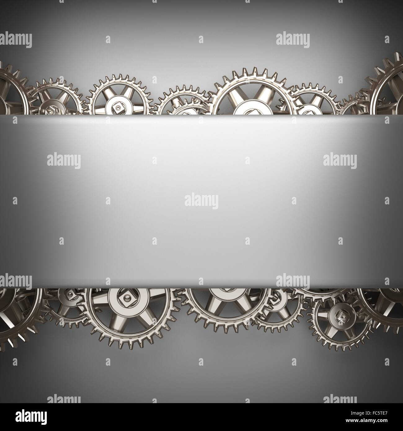gray brushed metal background with gears Stock Photo - Alamy