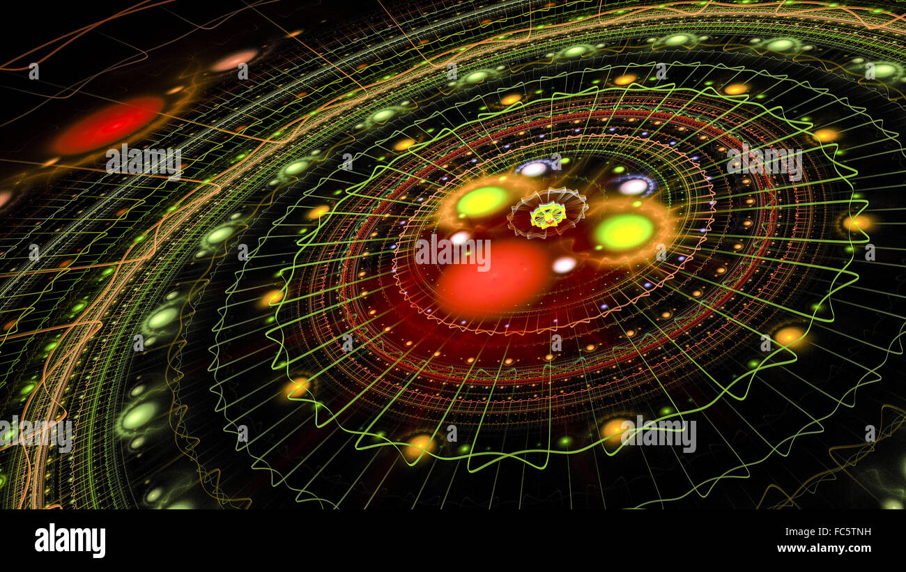 Fractal solar system Stock Photo - Alamy