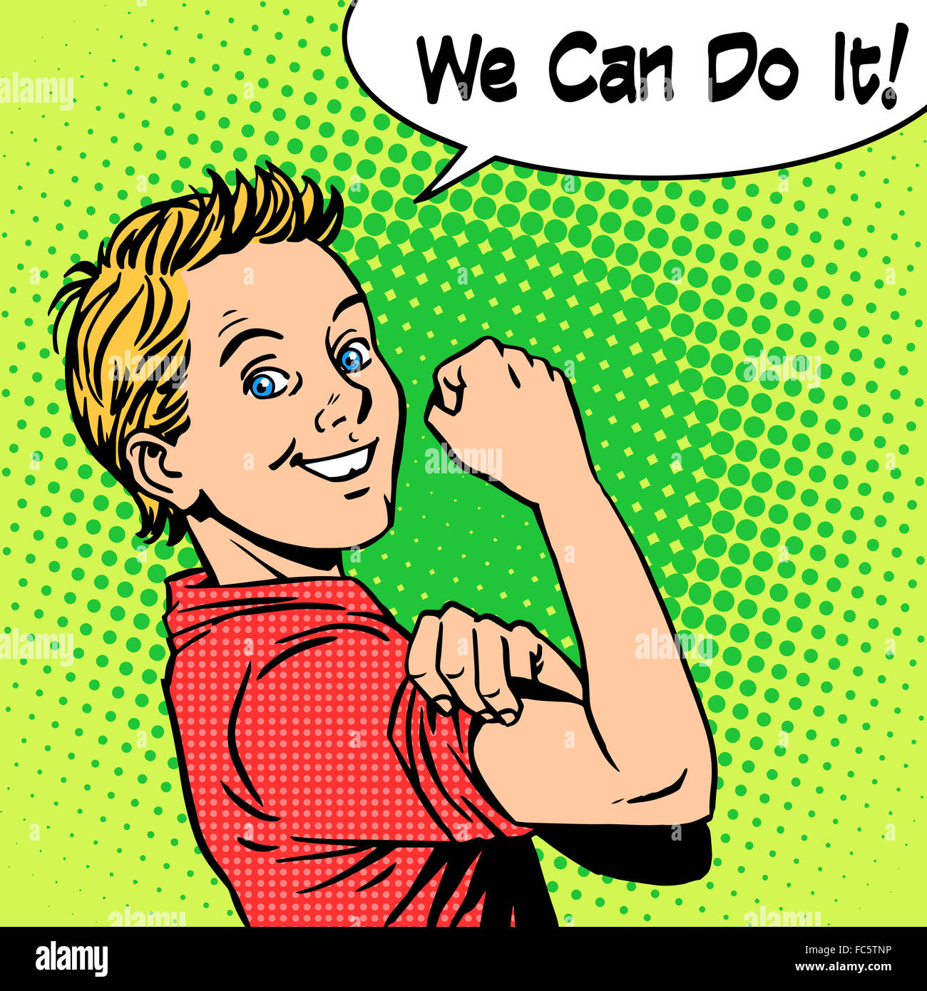 Boy power confidence we can do it Stock Photo - Alamy