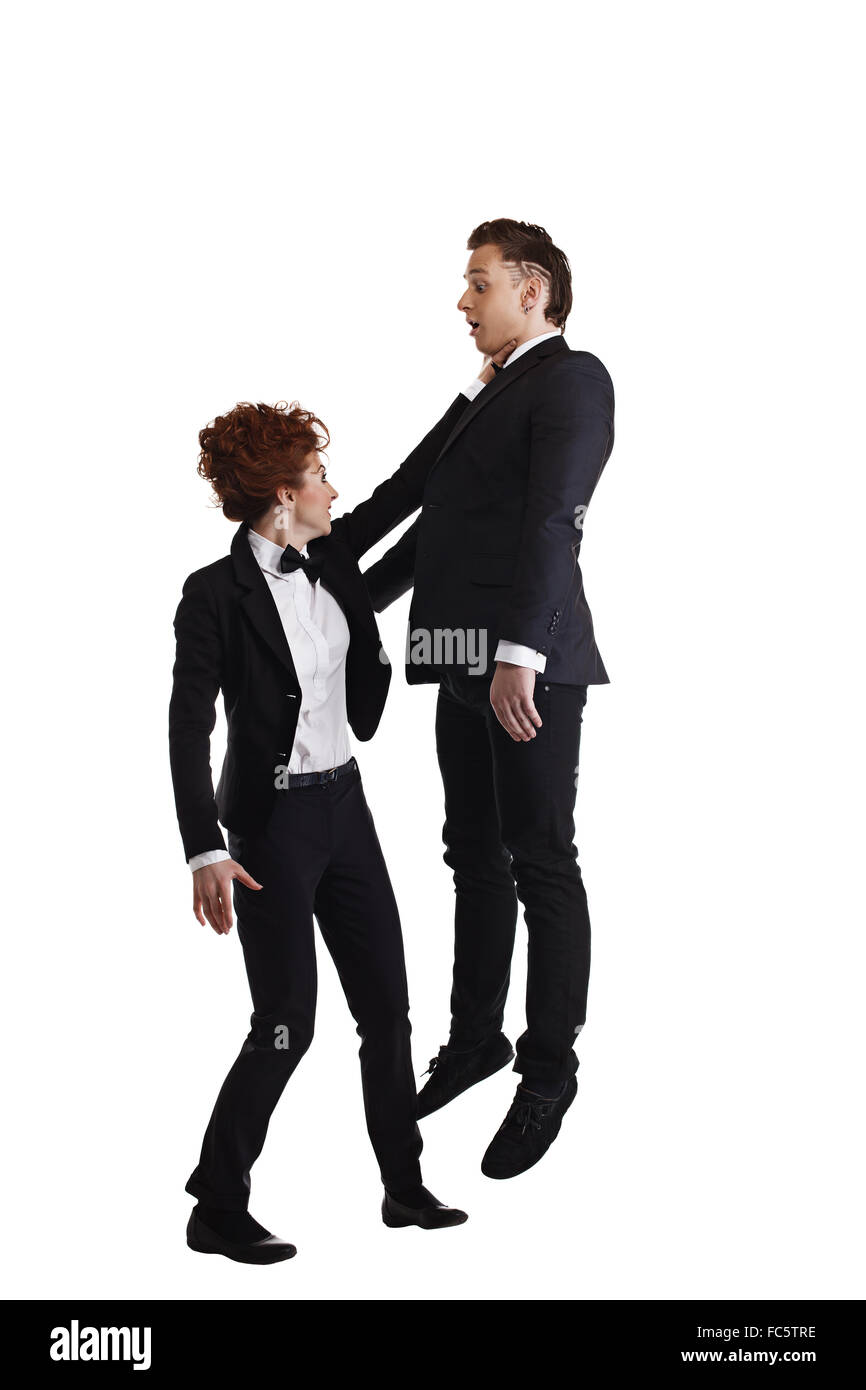 Business concept. Boss and subordinate Stock Photo - Alamy