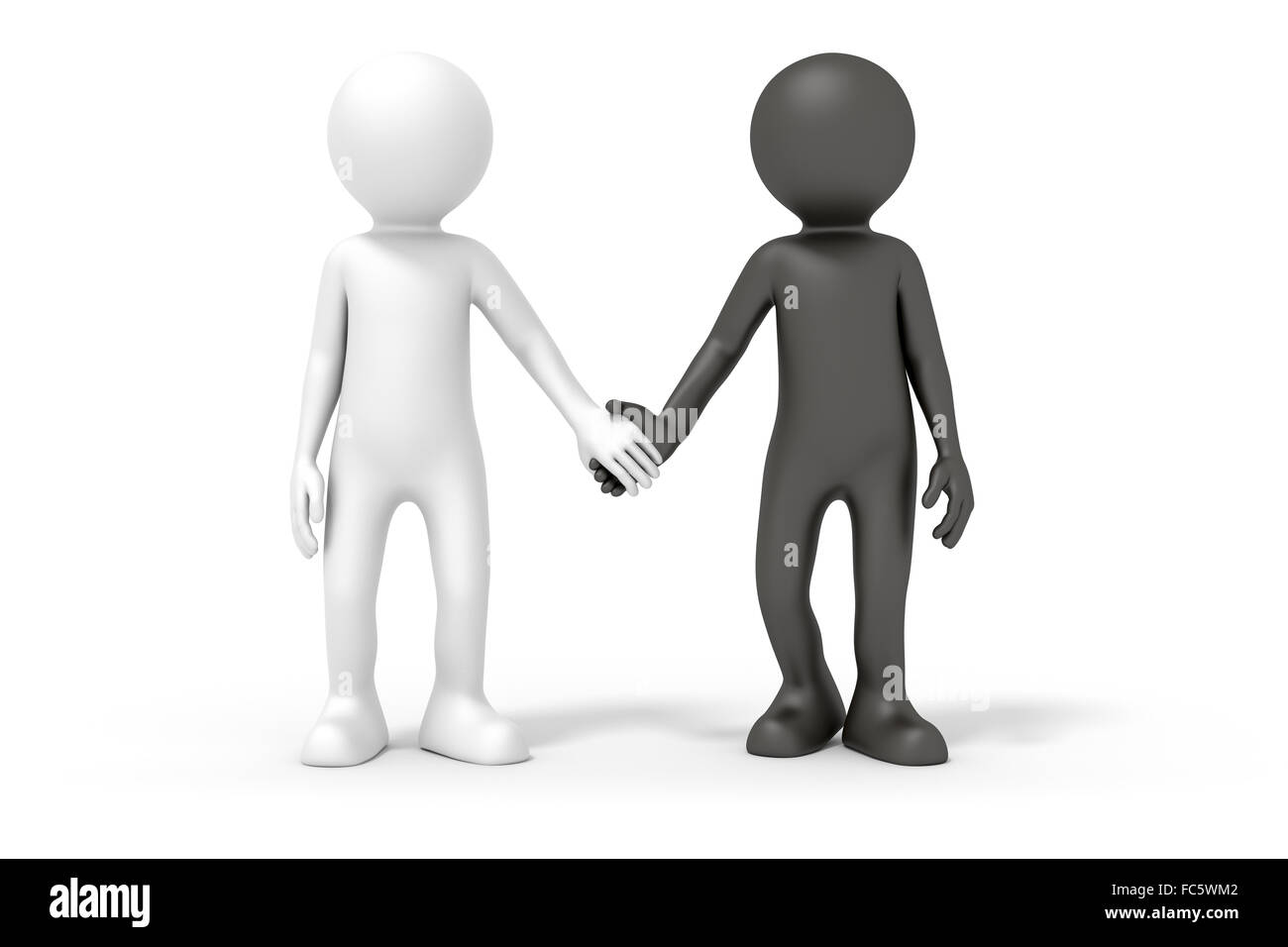 Male and female friends black Cut Out Stock Images & Pictures - Alamy