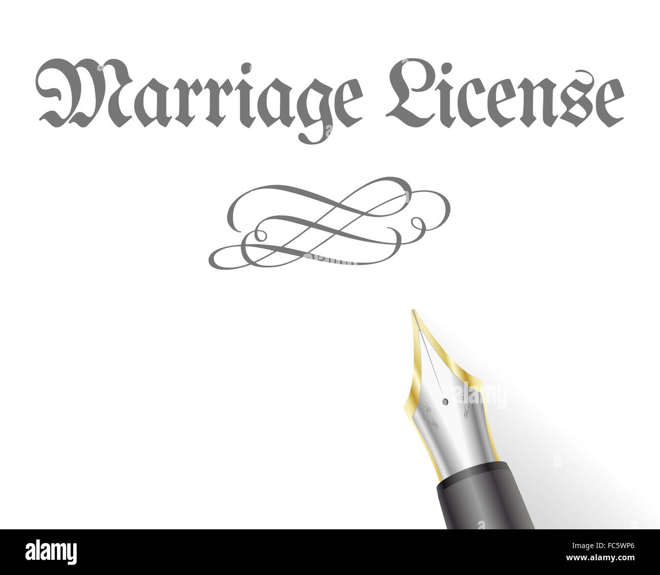 Marriage Certificate Cut Out Stock Images & Pictures - Alamy