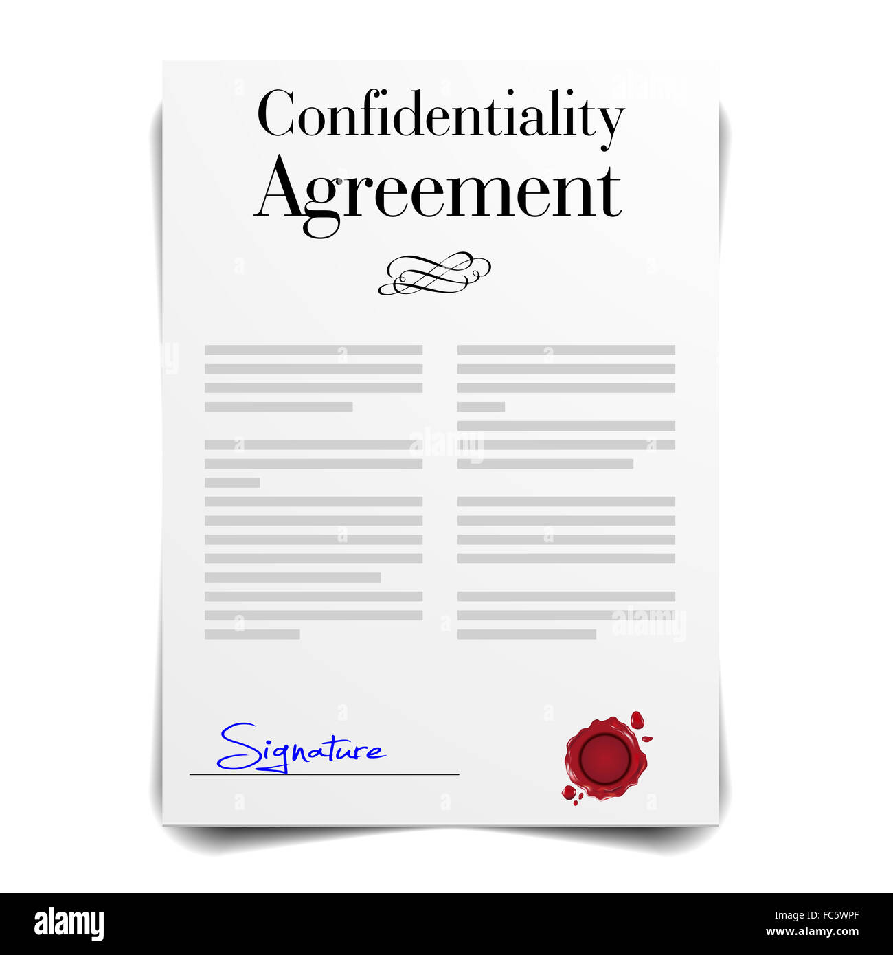 Confidentiality sign hi-res stock photography and images - Alamy