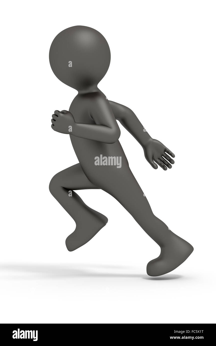 Human figure running render hi-res stock photography and images - Alamy