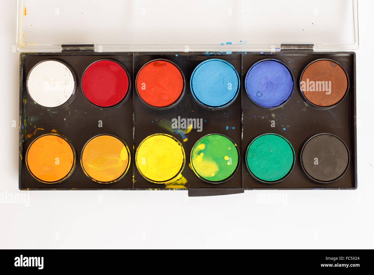 Box of paints Stock Photo - Alamy