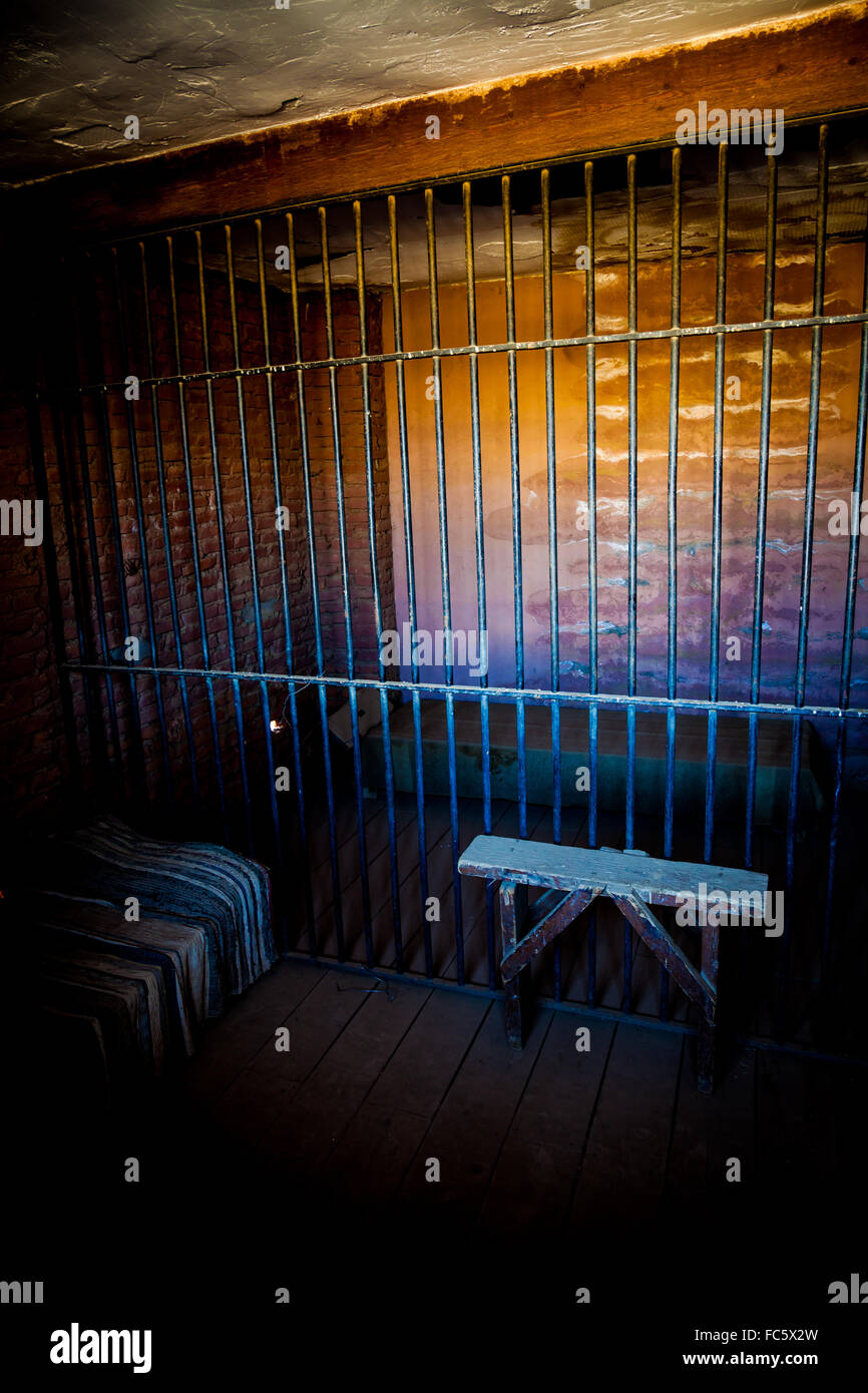 Behind prison cell door hi-res stock photography and images - Alamy