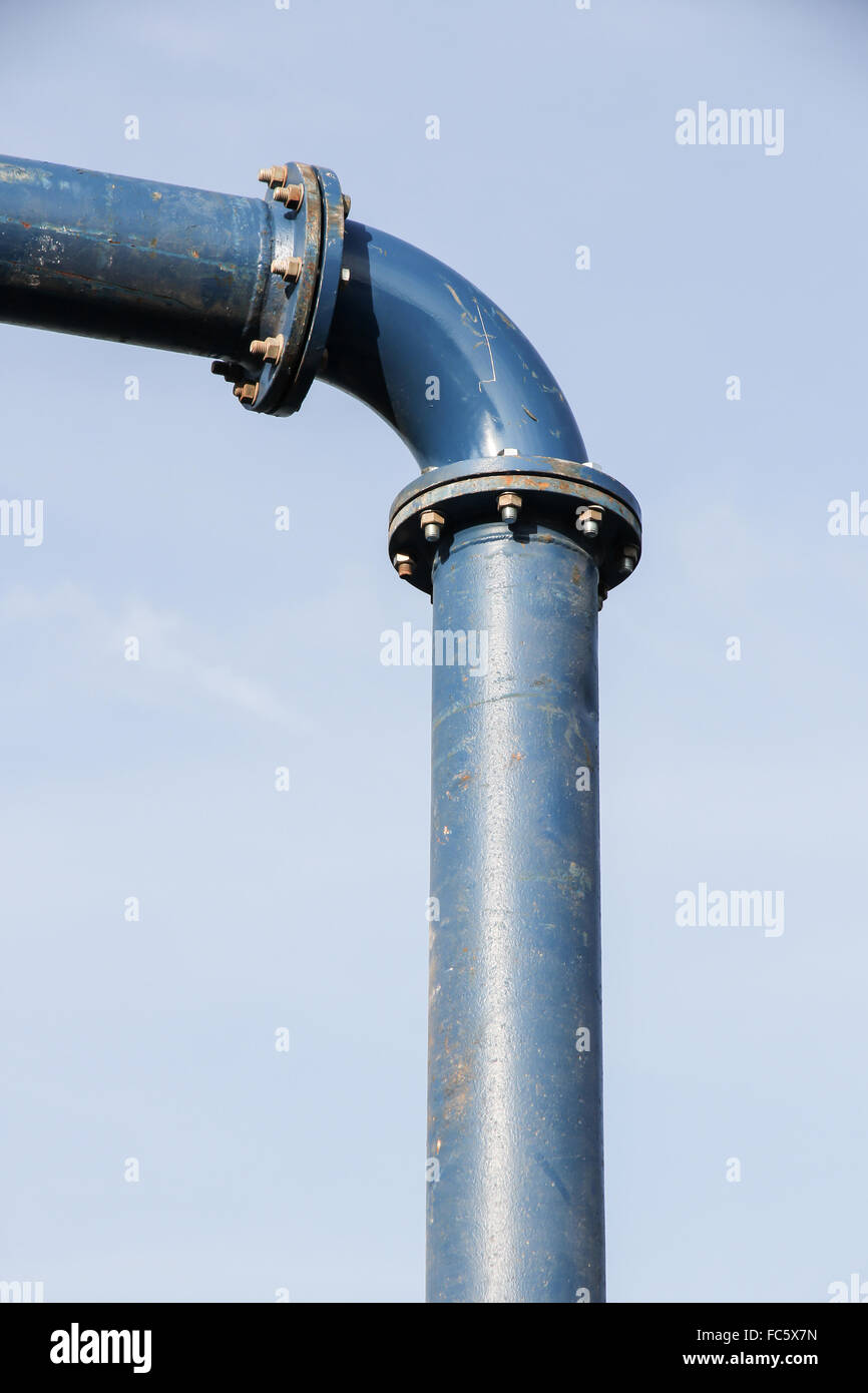 Outdoor metal pipe Stock Photo - Alamy