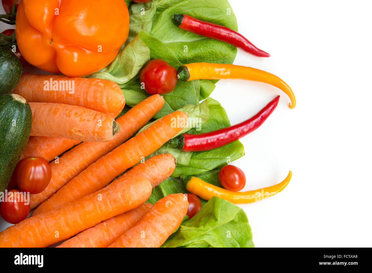 Various isolated vegetables Stock Photo - Alamy