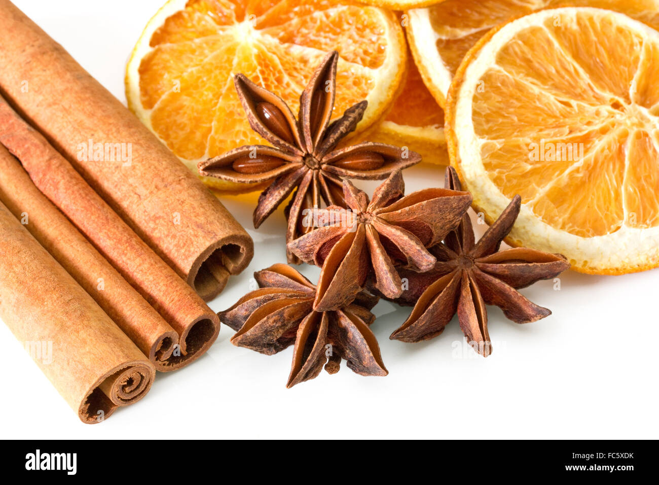 Cinnamon anise oranges Stock Photo - Alamy