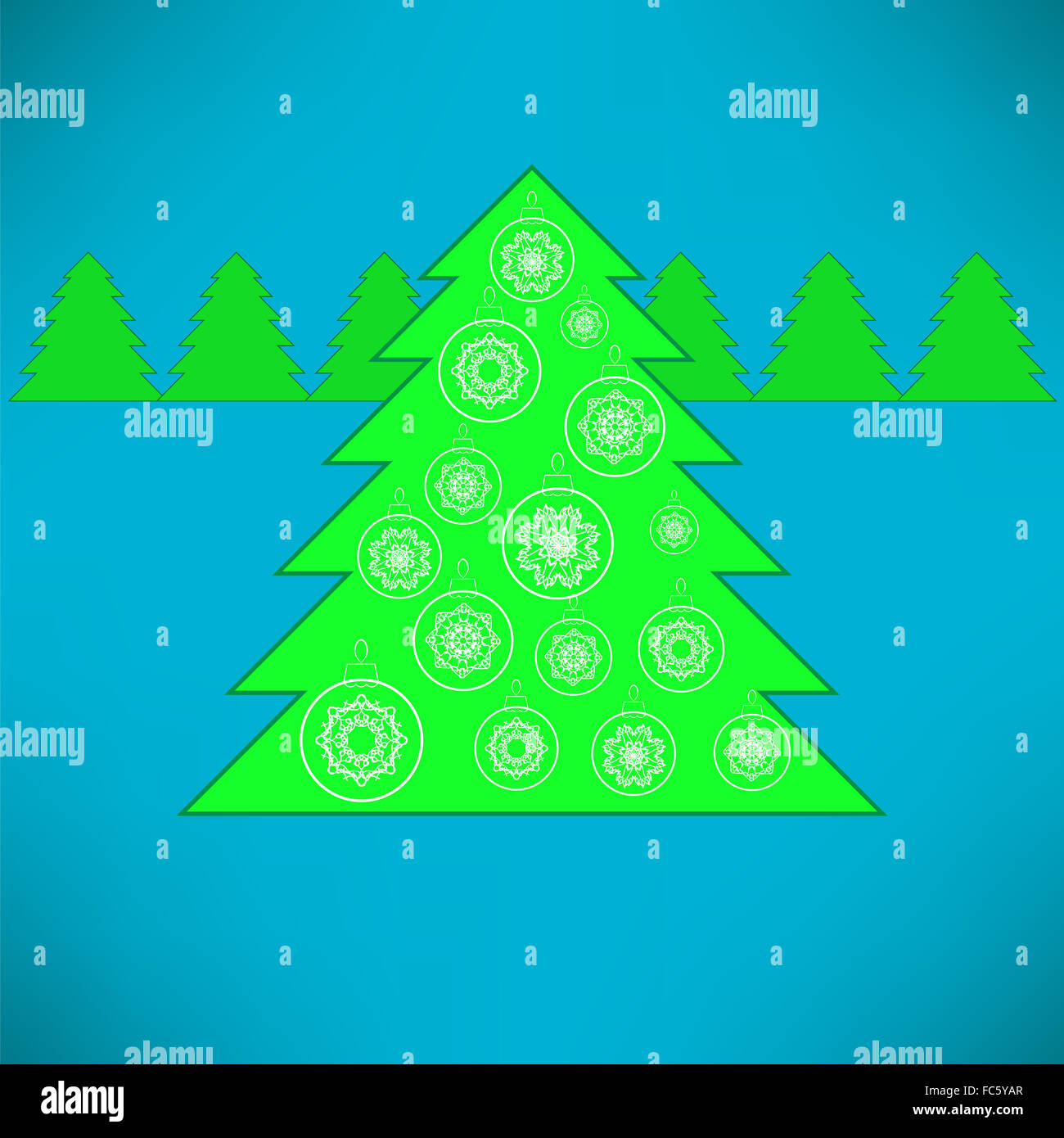 Swirly tree illustration hi-res stock photography and images - Alamy