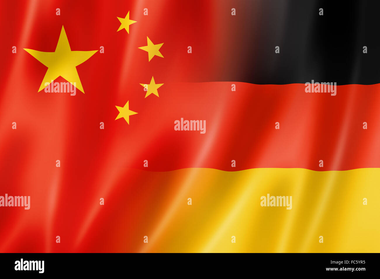 Germany flag china flag hi-res stock photography and images - Alamy