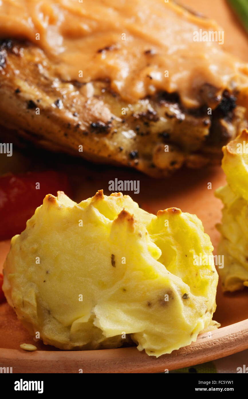 Mashed potato closeup Stock Photo - Alamy