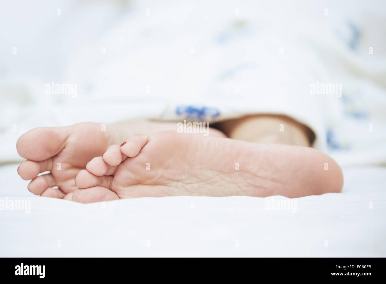 Sleep sleeping asleep foot hi-res stock photography and images - Alamy