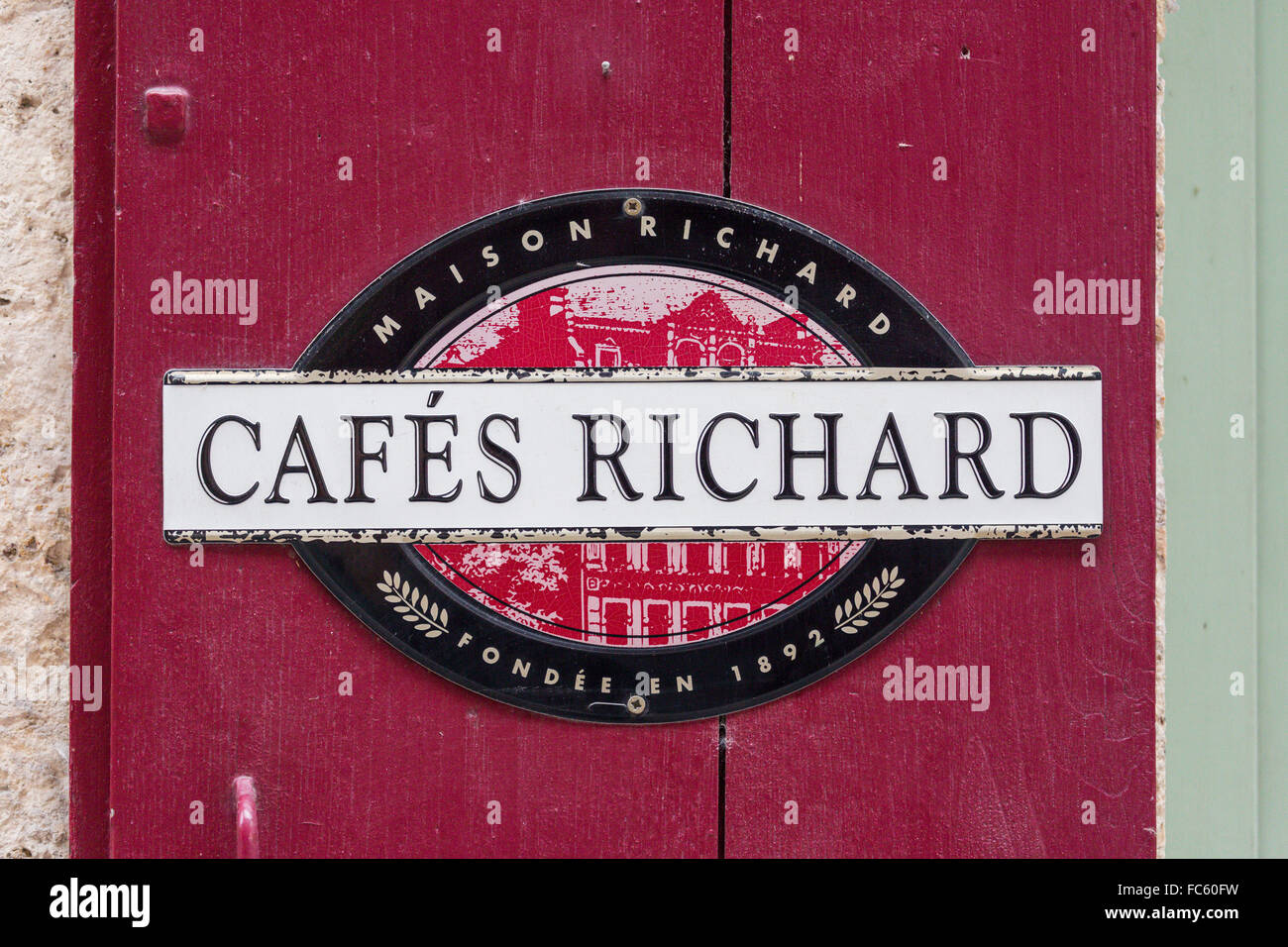 Cafes richard sign hi-res stock photography and images - Alamy
