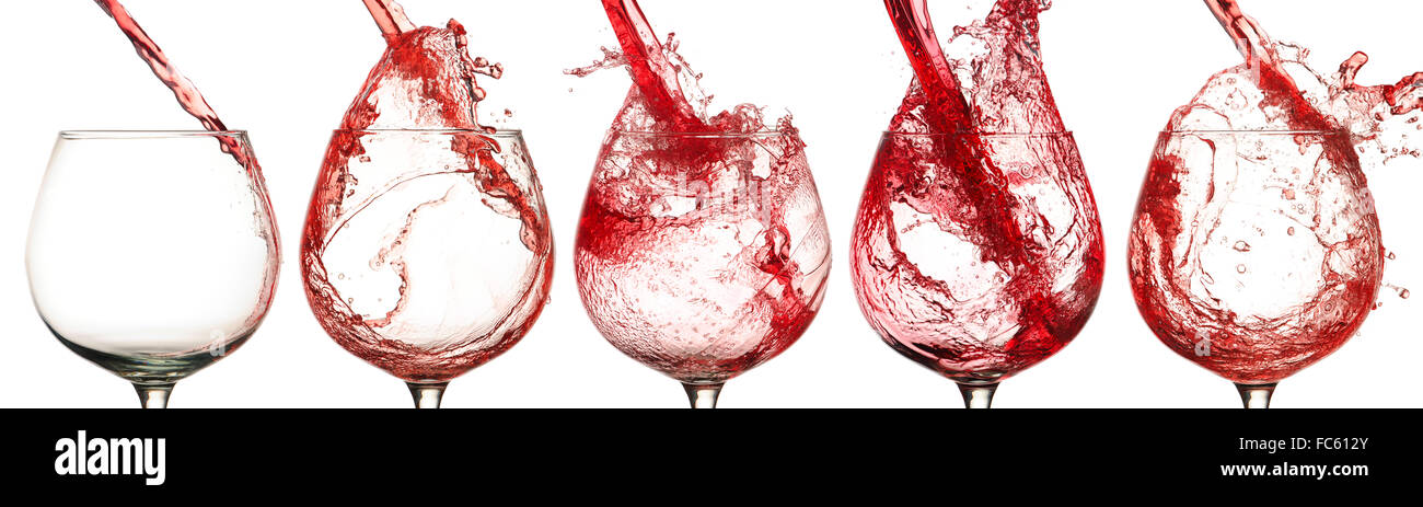 Pouring wine collage hi-res stock photography and images - Alamy