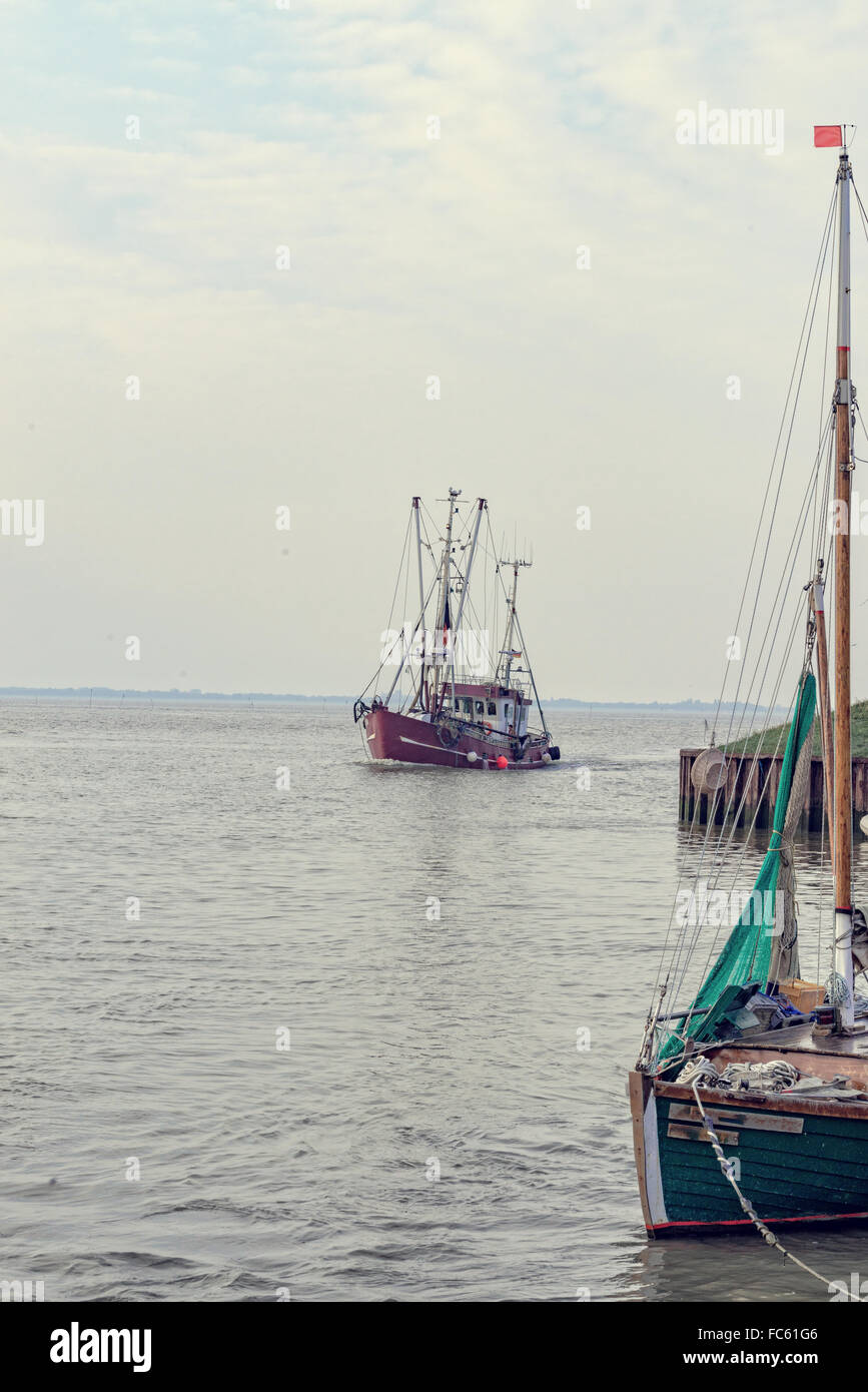 North Sea shrimp boats Stock Photo - Alamy