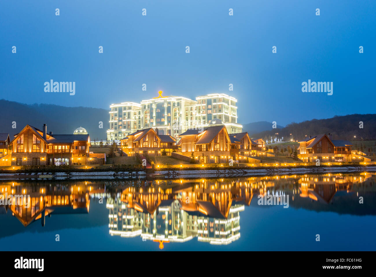 Quba - MARCH 26, 2015: Quba Rixos Hotel on March 26 in Azerbaija Stock ...