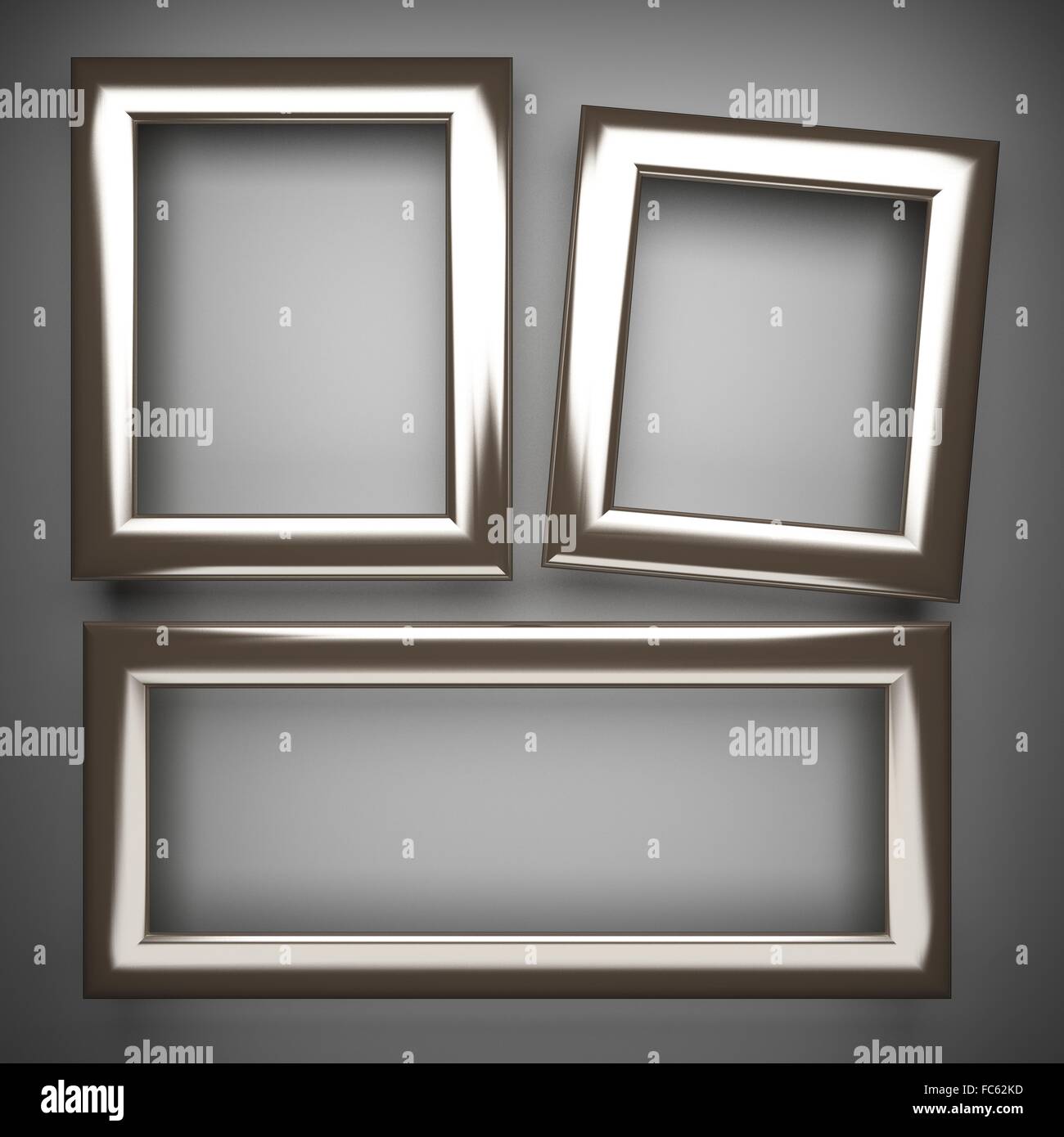 polished metal element on gray background Stock Photo - Alamy
