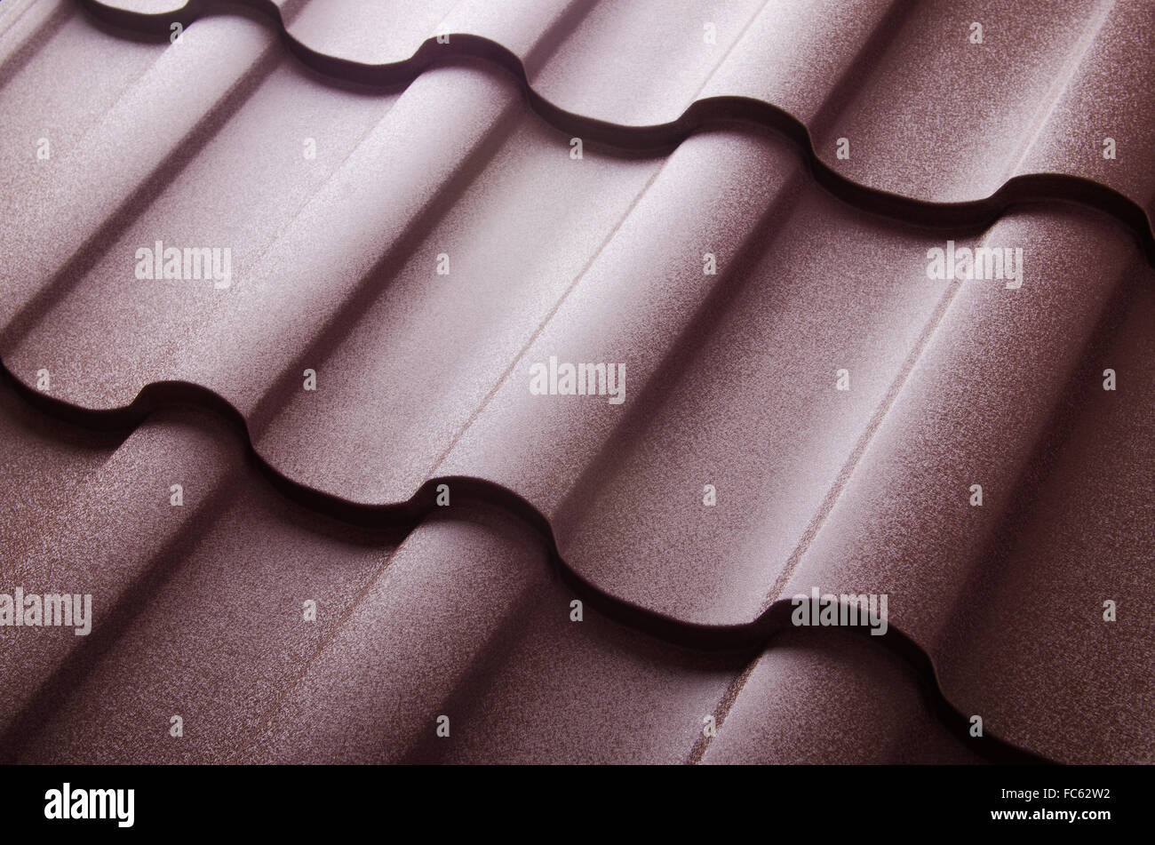 Close up of metal roof tile Stock Photo - Alamy