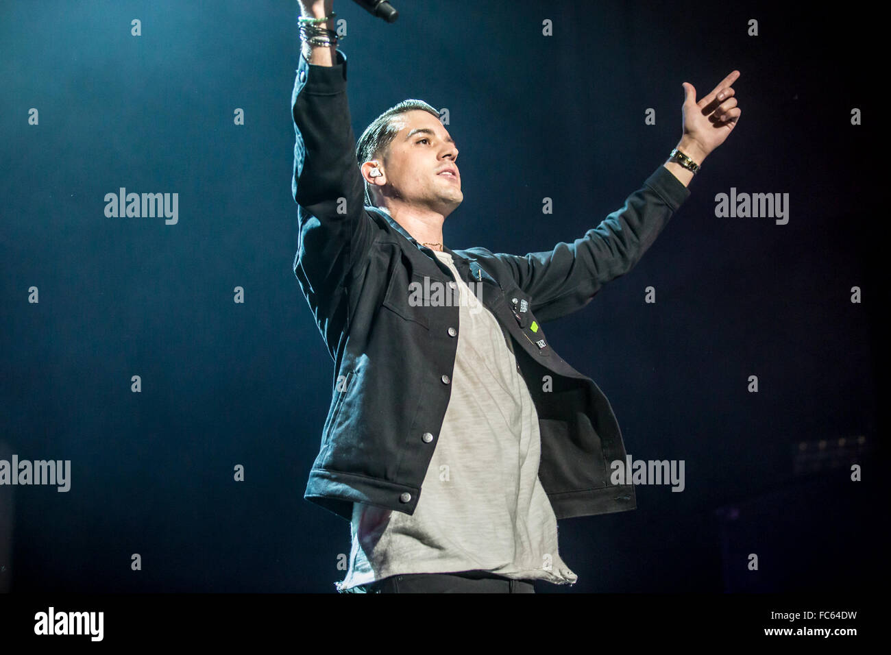 Detroit, Michigan, USA. 17th Jan, 2016. G-EAZY performing on the When ...